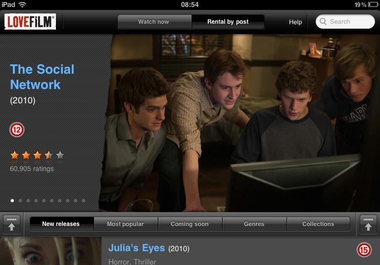 LoveFilm launches iPad app | News | Screen
