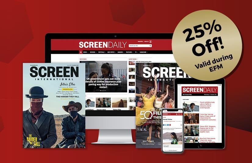 Screen International offers 25% new subscriber discount ahead of EFM ...